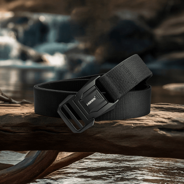 Fairwin Men's Military Tactical Belt | Heavy Duty Stretch Nylon